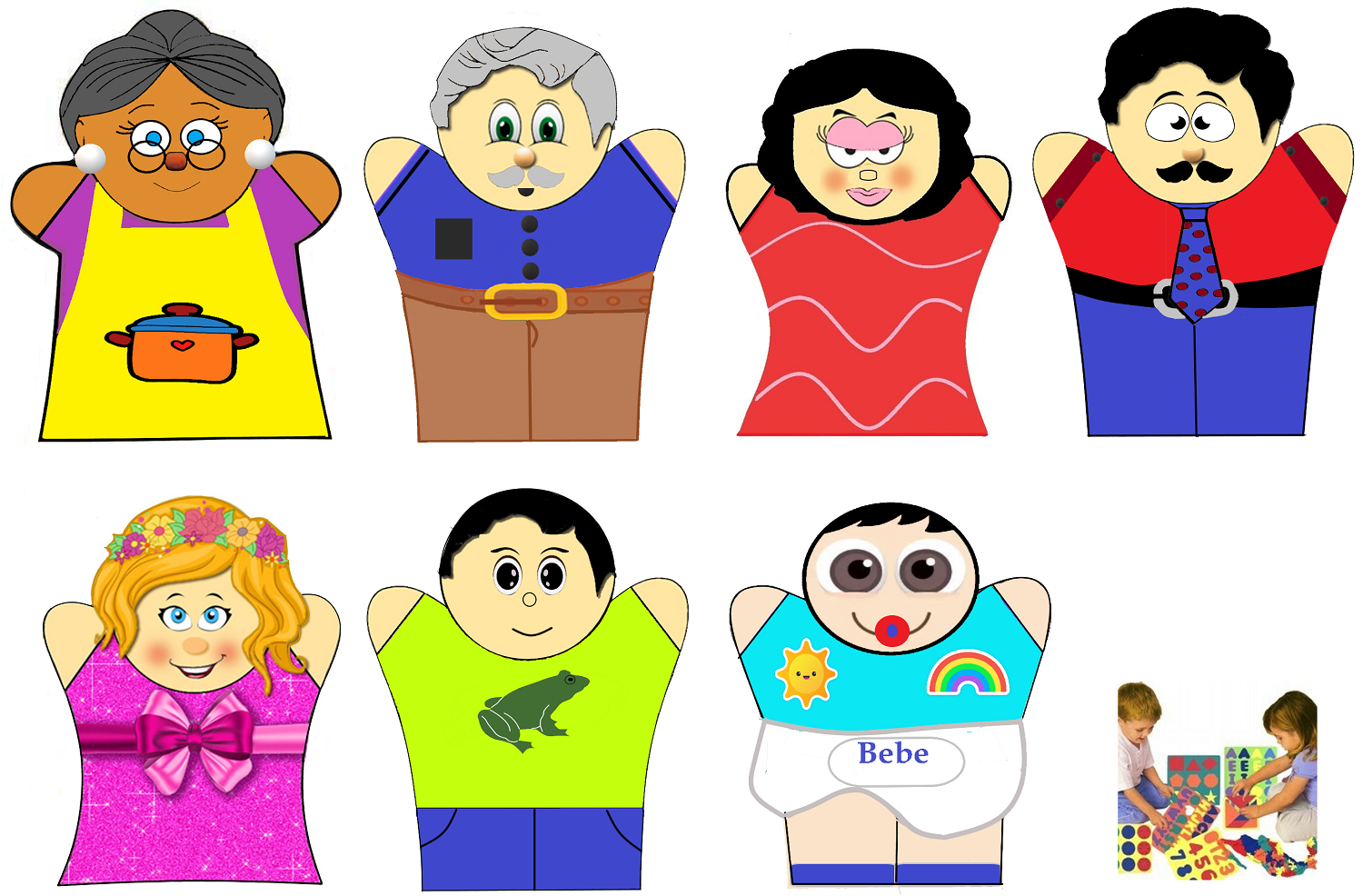 Juguetes Material A TU Medida: Titeres de mano Costa Rica