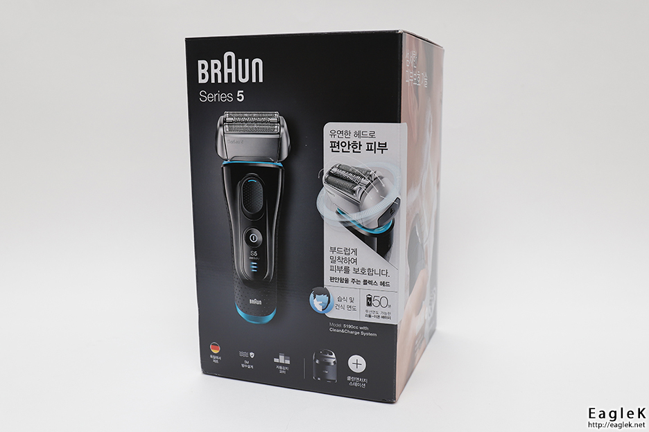 Braun 5 Series 5190cc electric razor unboxing - EagleK Review
