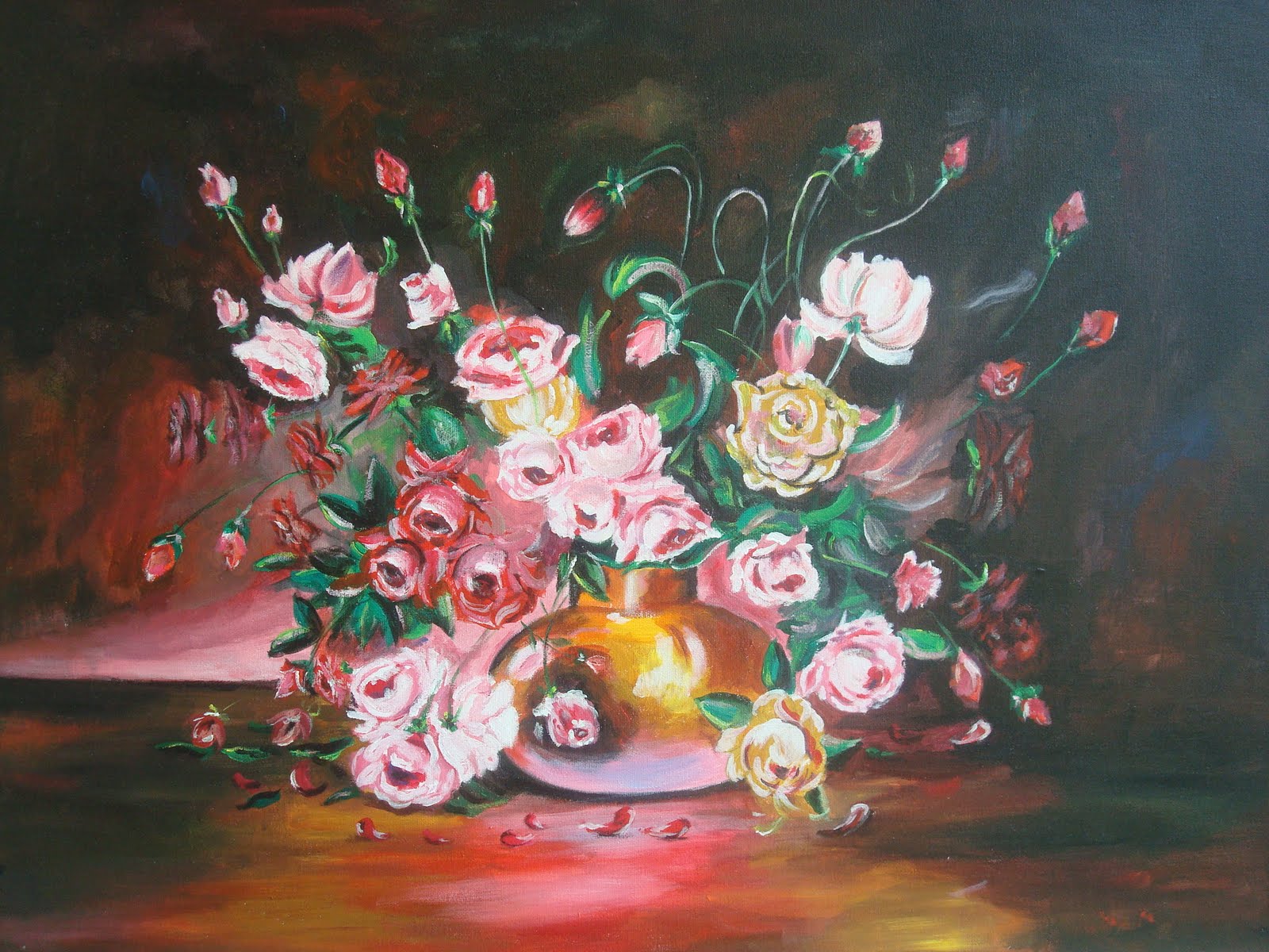 Best Paintings: Flower Vase - Acrylic Painting