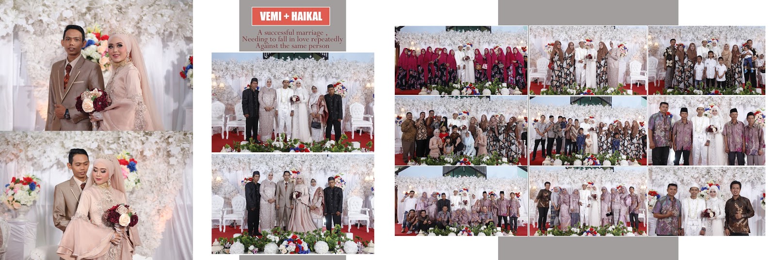 DESIGN ALBUM KOLASE PERNIKAHAN VEMI DAN HAIKAL By TAMANATA PICTURES ...