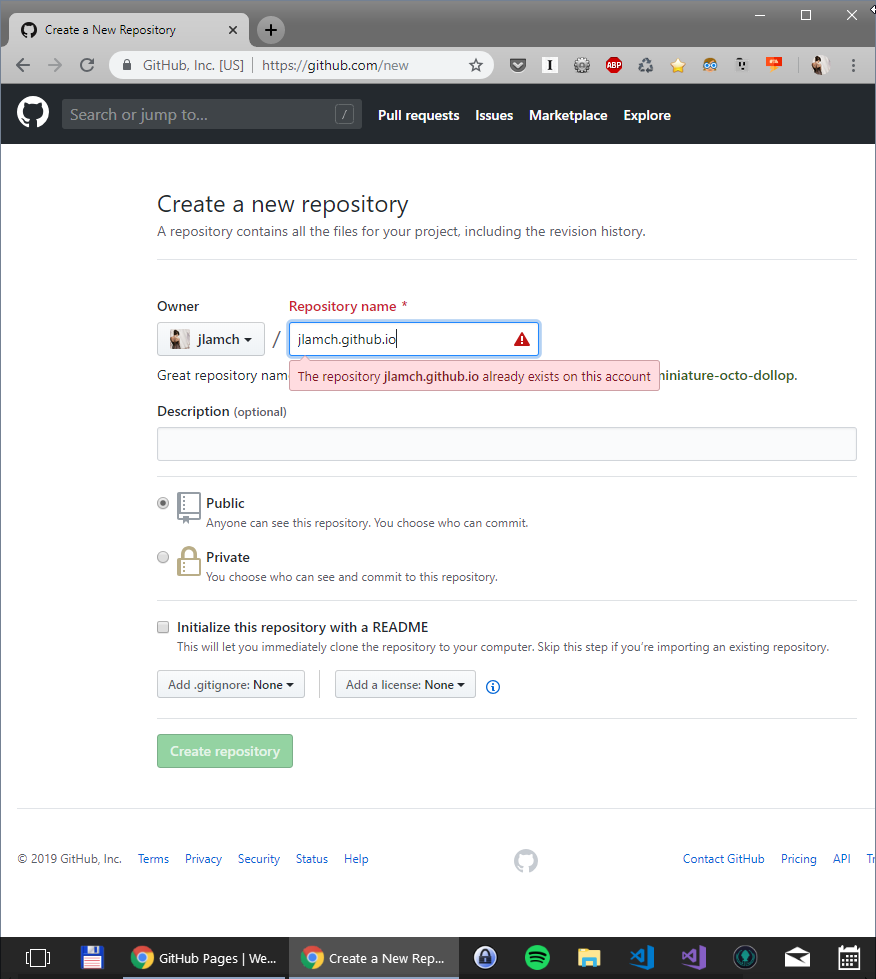 Landing page need. Github pages.