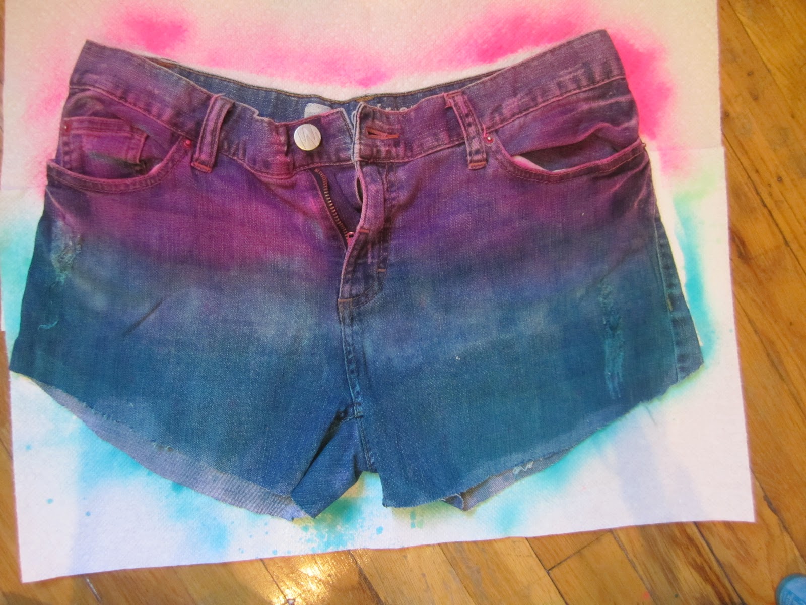 DIY Tie Dye Shorts Fashionista New York Girl