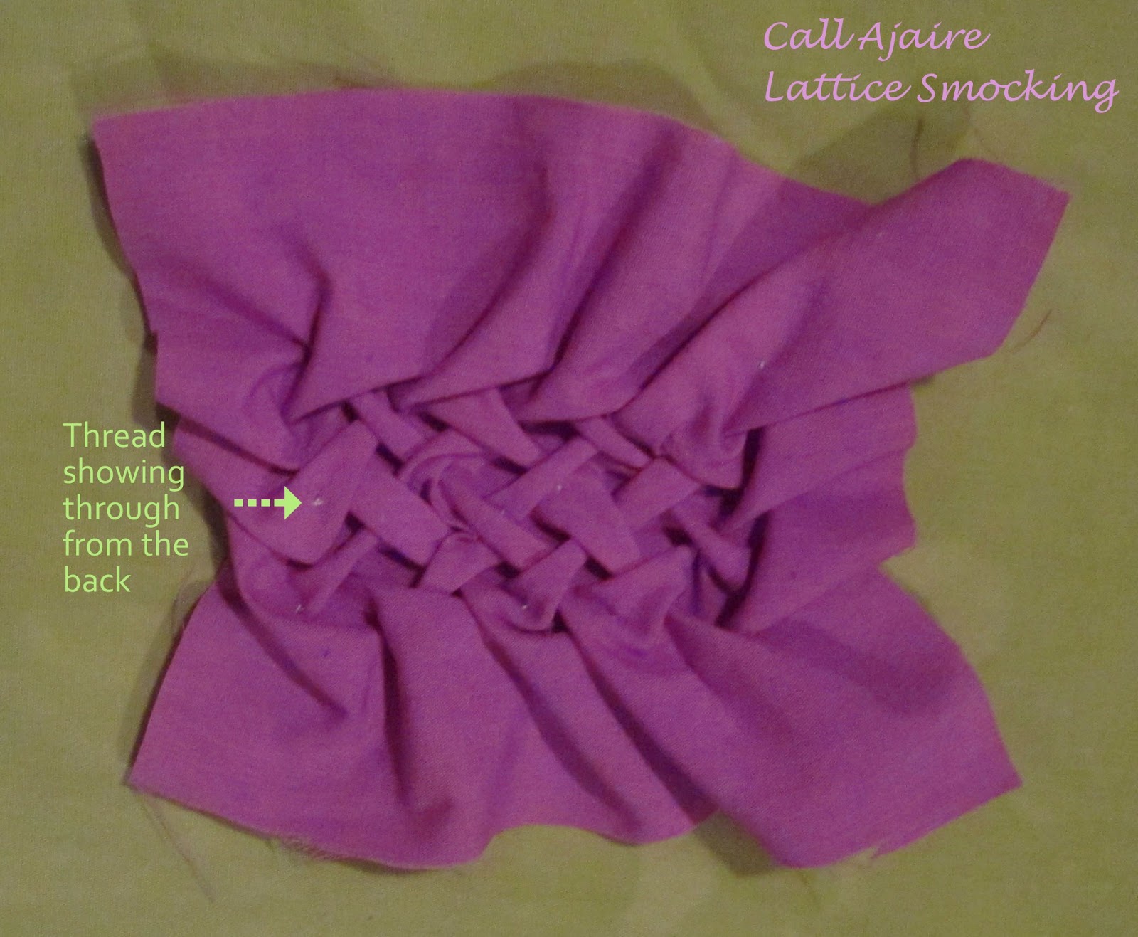 Call Ajaire: Lattice Smocking Tutorial