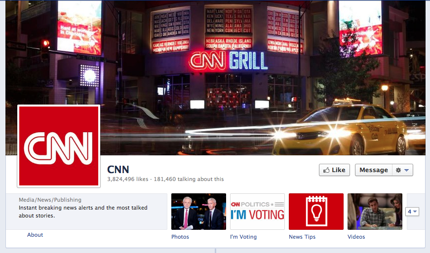 How the Media Covers Election 2016: CNN on Facebook: Lacking content ...