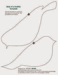 early play templates: Printable free simple bird templates