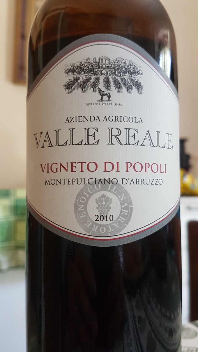 Montepulciano Vigneto di Popoli, Valle Reale, 2010 | Il Narratore Enoico