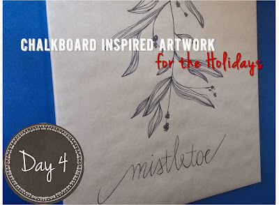 {Jessica Stout Design}: {Holiday Decorating} Day 4: DIY Butcher Paper Art