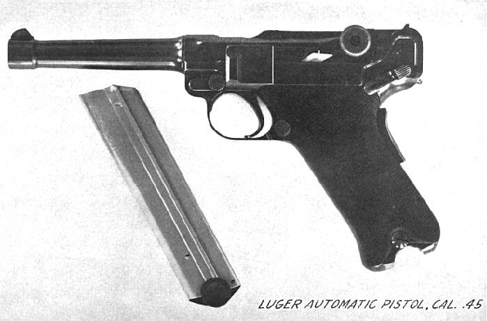 Vintage Outdoors: Prototype Luger Pistol in .45 ACP