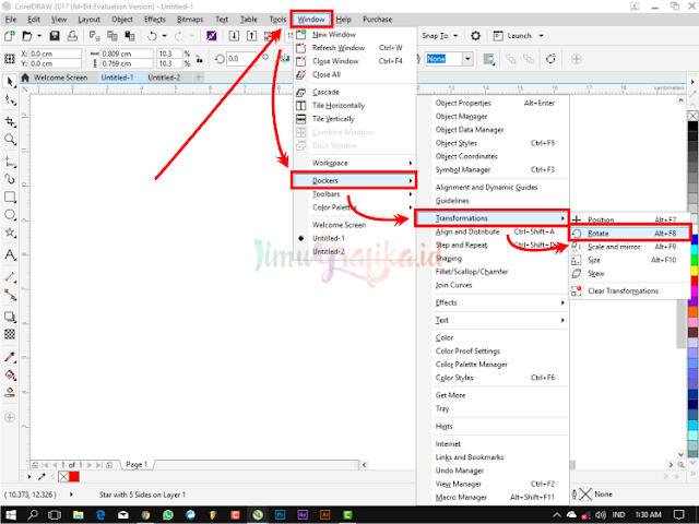 Membuat Objek Melingkar di CorelDraw ~ Ilmugrafika.id