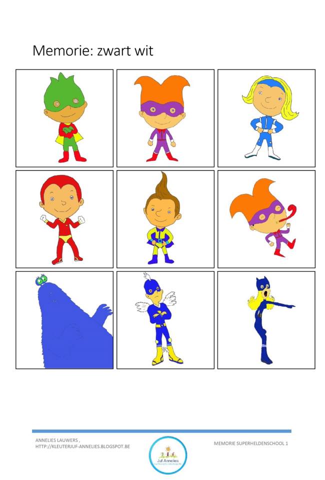 Annelies' blog, kleuterjuf!: Thema superhelden: enkele materialen