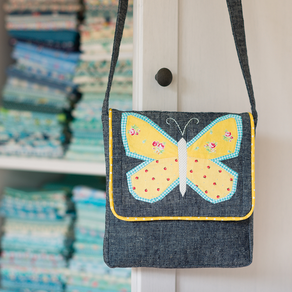 Charise Creates: Super Cute Paper Piecing ~ Butterfly Cross-Body Bag