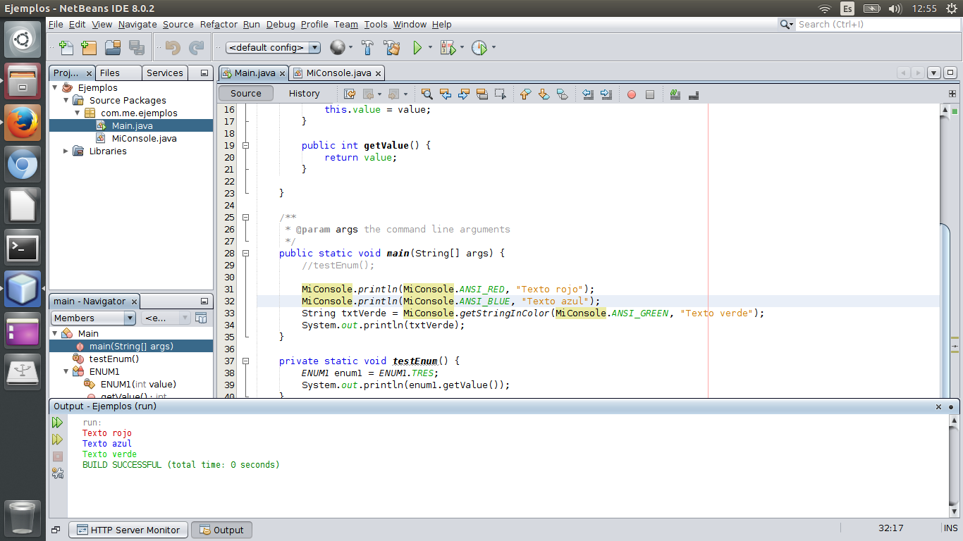 Java. Texto de colores en la consola