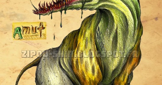 Zipou-shin: Ammit / Ammut / Ammout / Ahemait - creature design