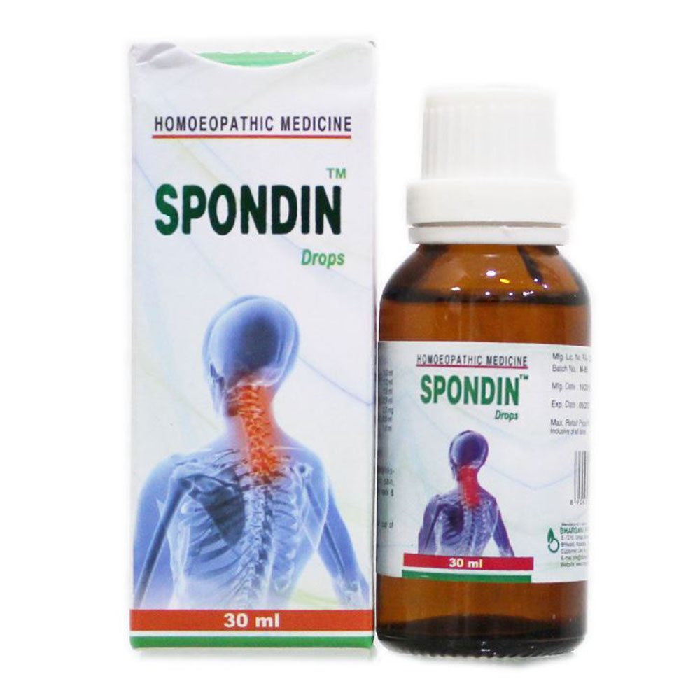 SPONDIN DROPS - Relief from back, neck and shoulder pain ~ Homoeopathic ...