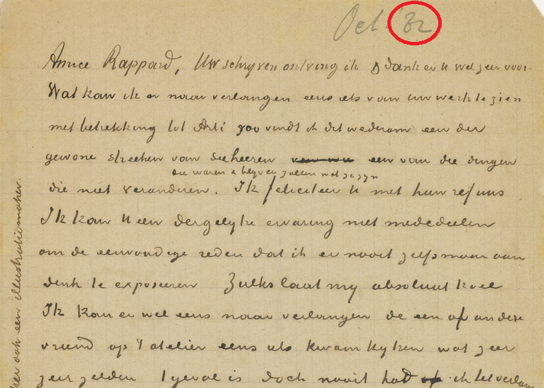Vincent van Gogh - "Landscape with ploughman": The Numbering of Van ...