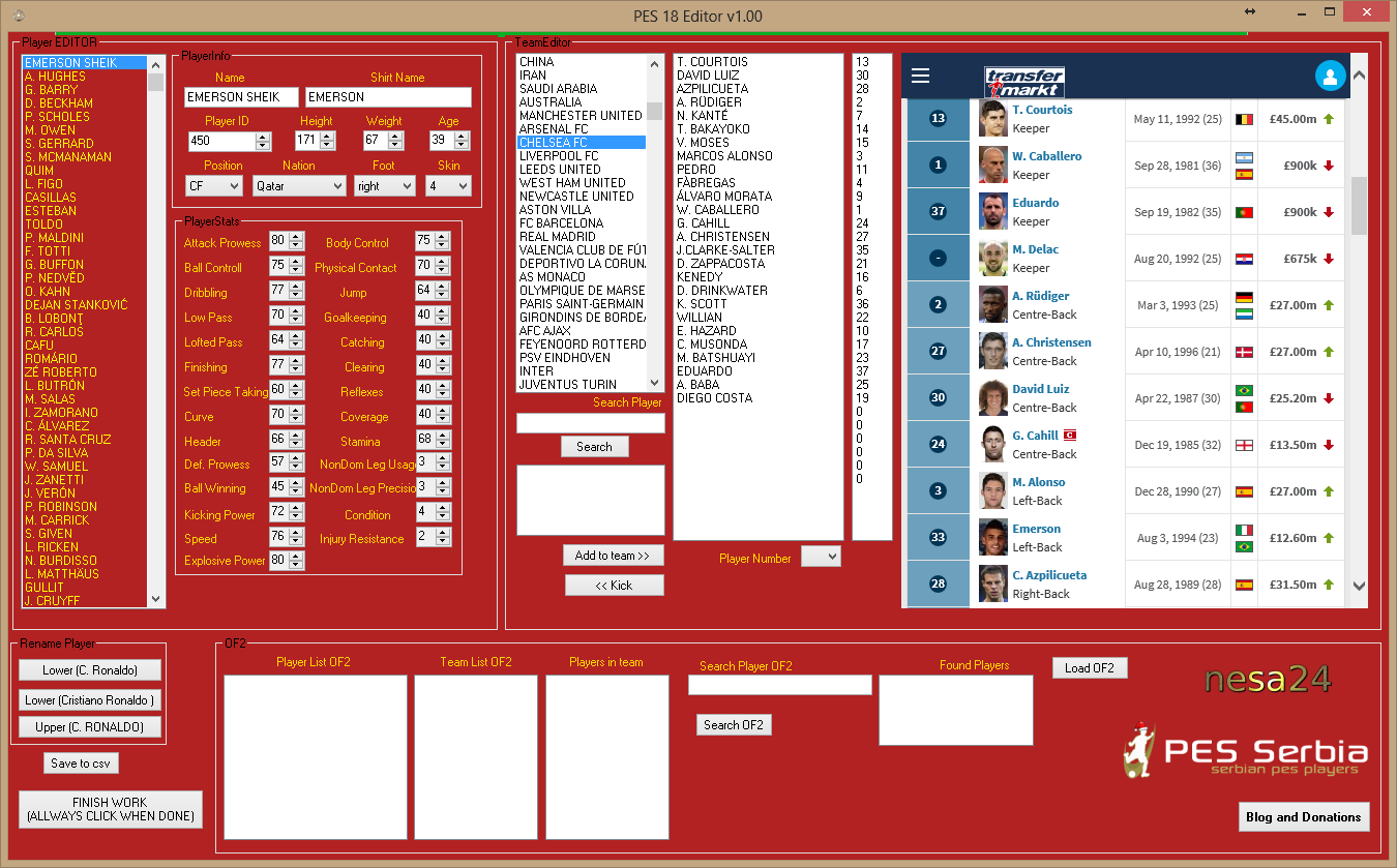 PES 2018 PES18 Editor 1.12 by Nesa24 ~ PES-ID | Download Gratis Patch ...