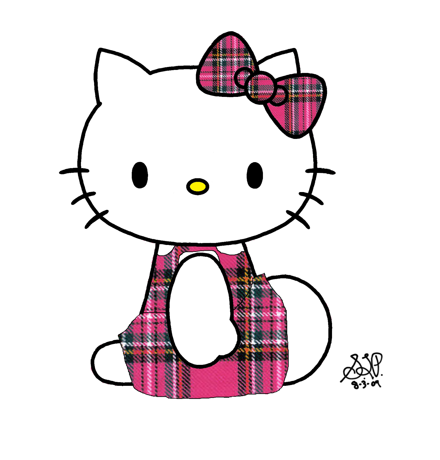 Isabelle's Blog world of toy: HELLO KITTY ( PINK TARTAN PLAID - US Version)