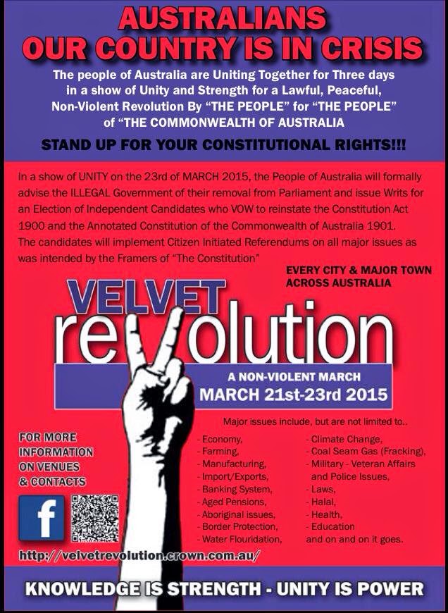 Australian Survival and Preppers..: The Australian Velvet Revolution ...