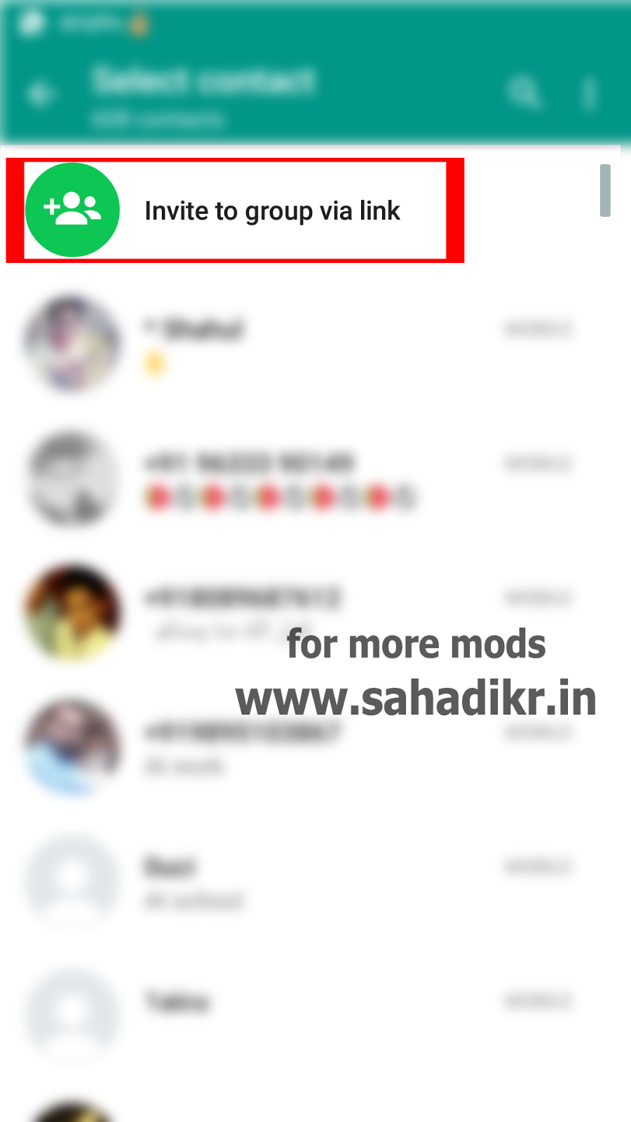 Cool Whatsapp mod with new features [Whatsapp Public Group Link option ...