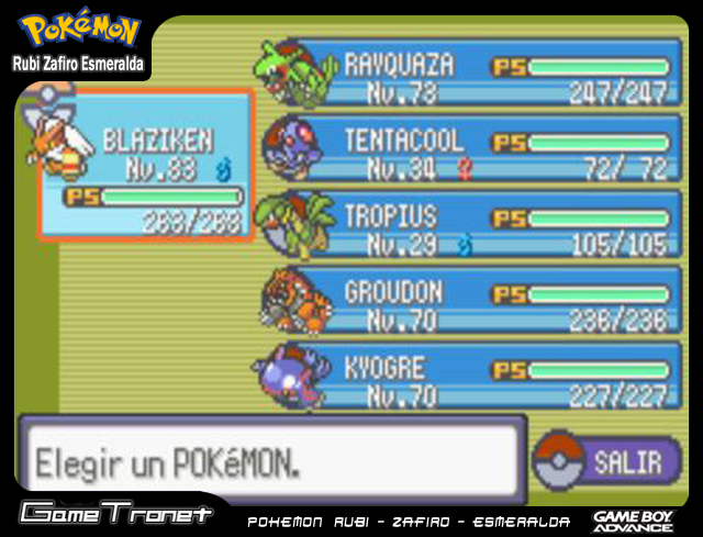 GameTronet: Pokemon Edicion Zafiro