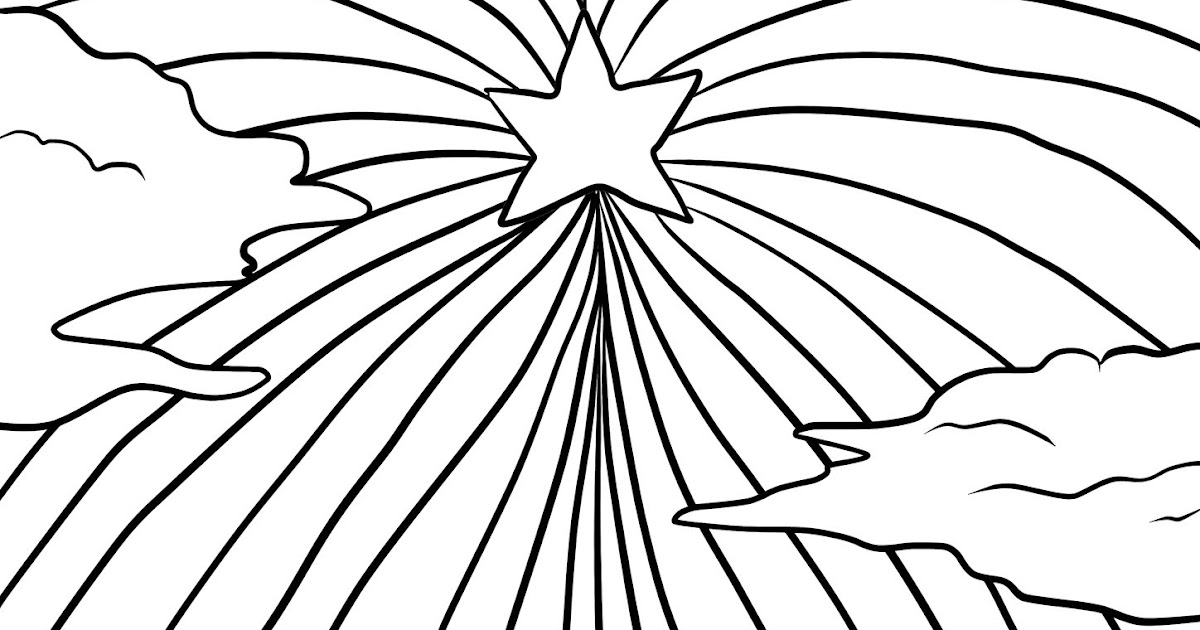 8 Star (Inktober 2018, a coloring page) / 8 Tähti (Inktober 2018 ...