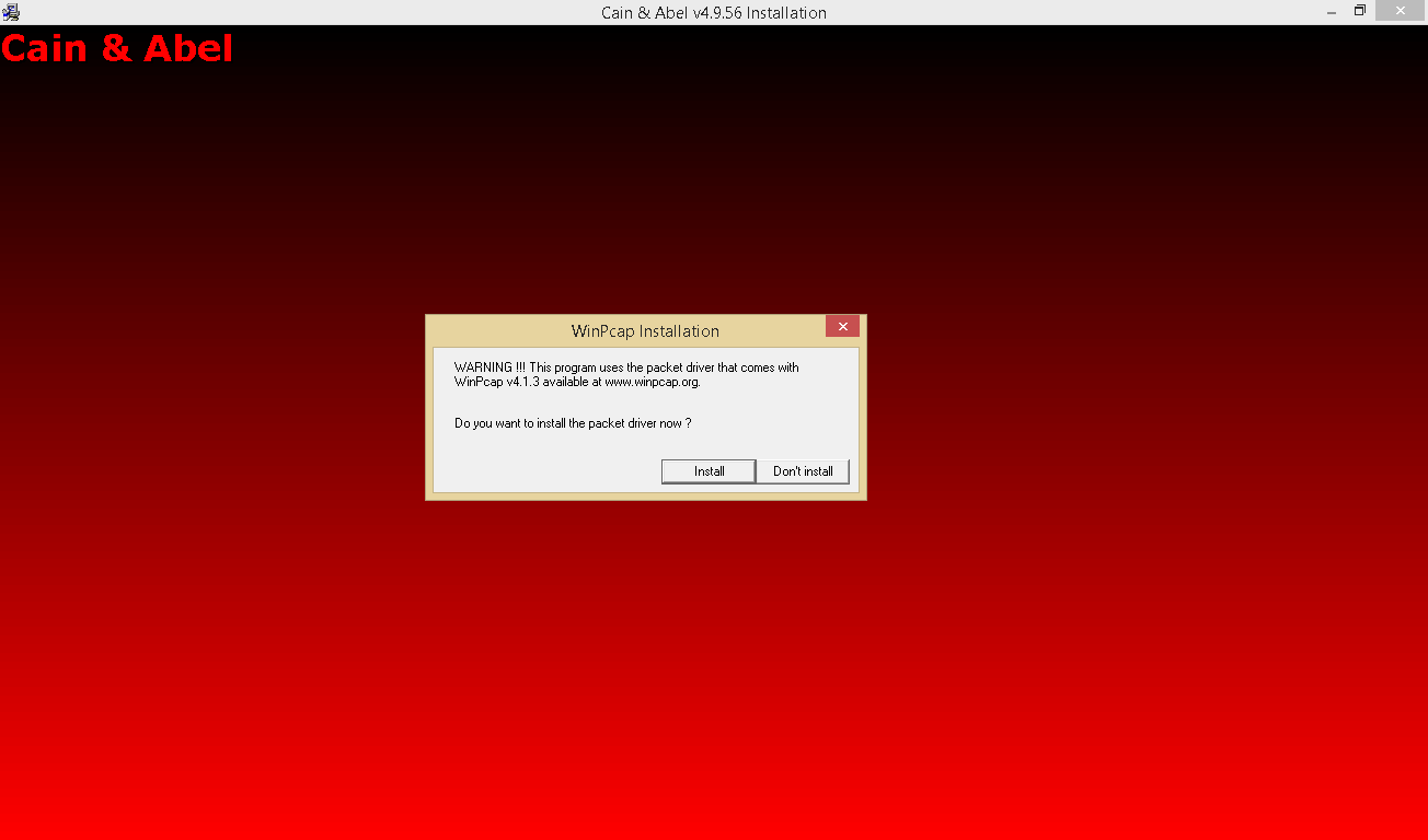 Cara Install Cain & Able di Windows 10 Work 100% ~ Domo Teknologi