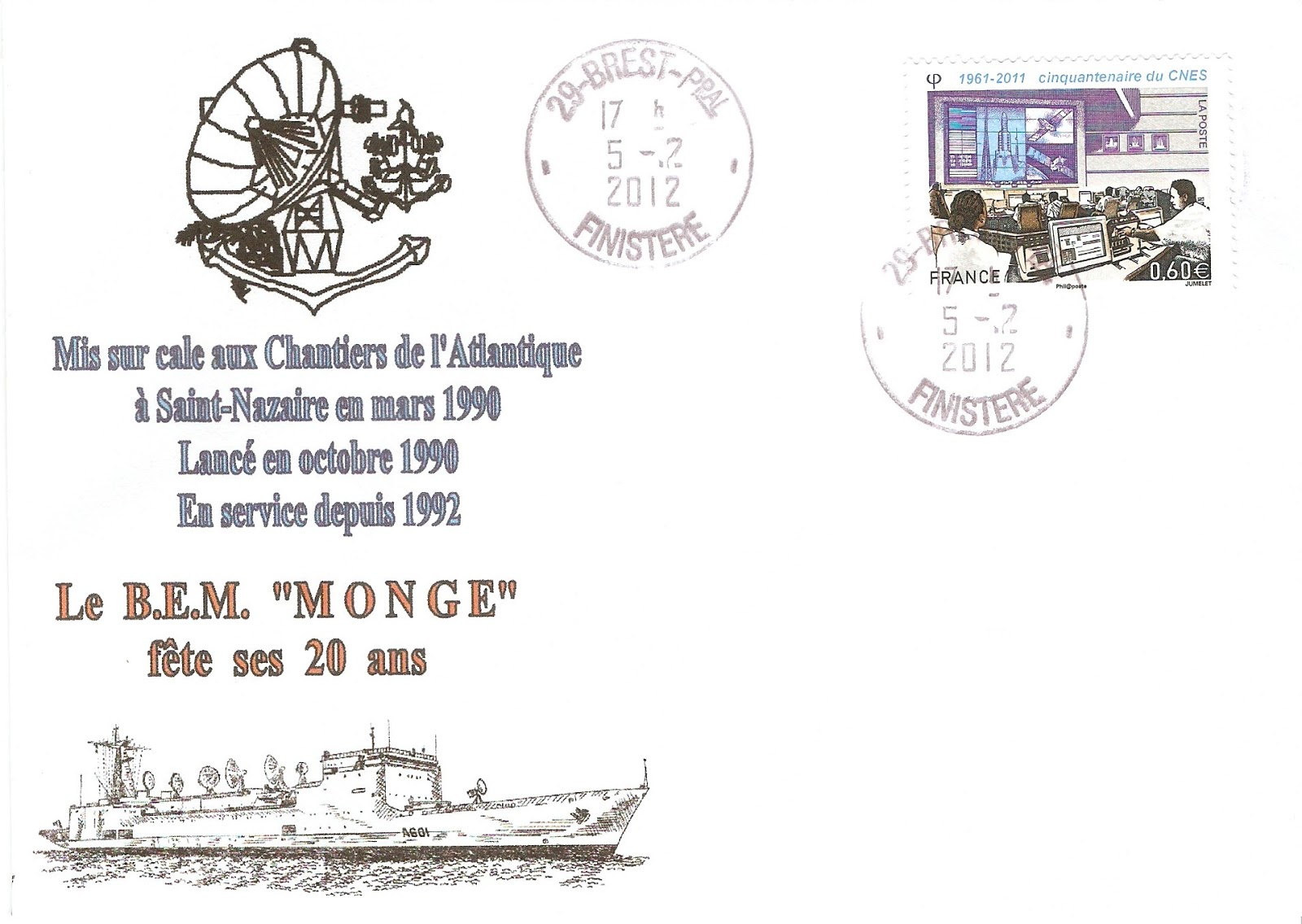 La Marcophilie Navale Envelopmer: Chantiers de l'Atlantique Saint ...