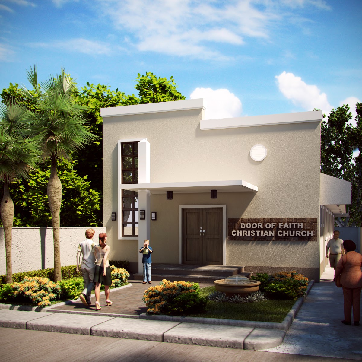 DFCCI: Proposed Church Building Front View