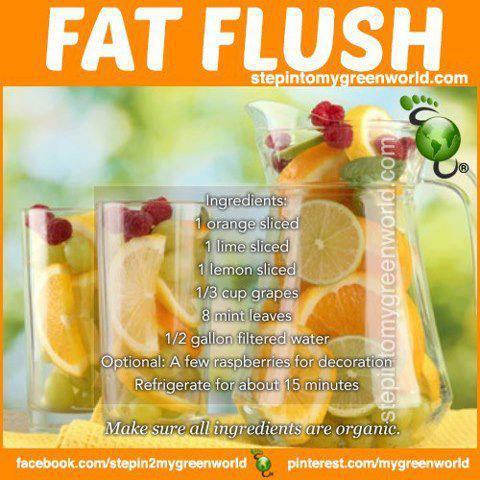 Embody More Light: Recipe: Organic Fat Flush Fortified Water