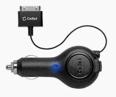 LIFEFORCE: Cellet Retractable Plug In Car Charger for Apple iPhone 3 ...