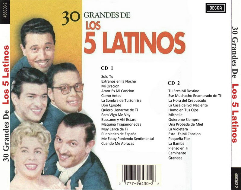 ENTRE MUSICA: LOS 5 LATINOS - 30 Grandes de Los 5 Latinos