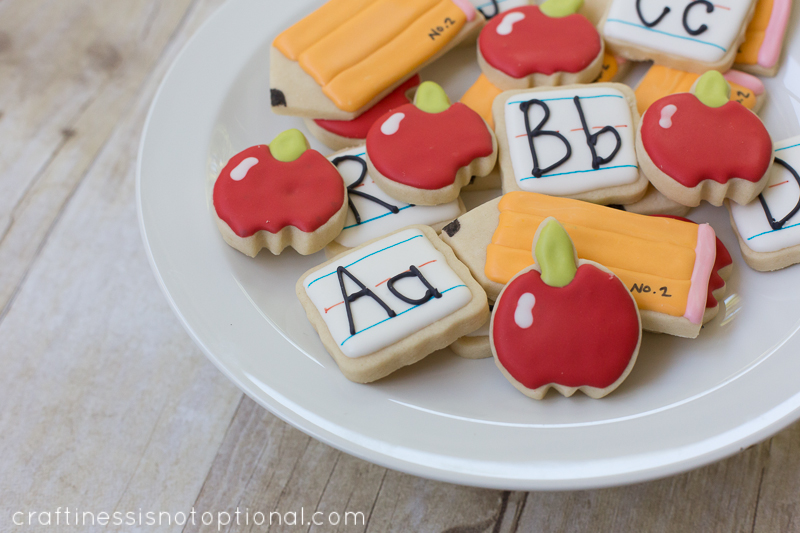 school themed cookies