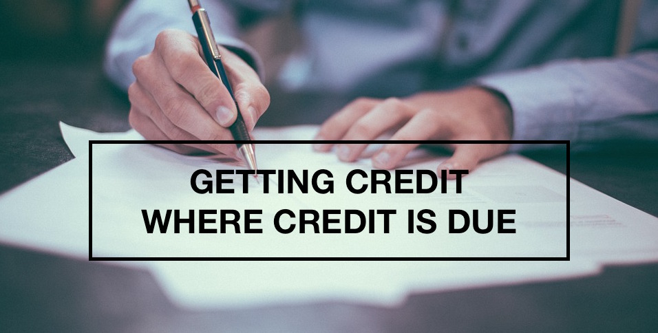Getting Credit Where Credit is Due