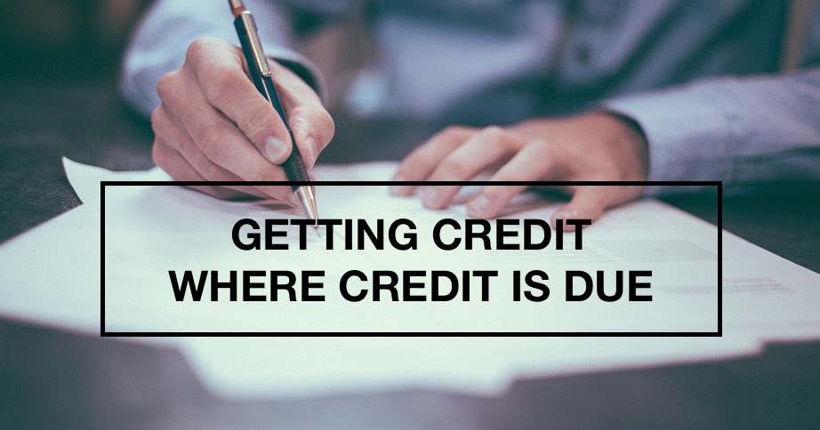 Getting Credit Where Credit is Due