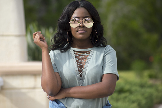 Falling Into Spring - T Shirt Dress + Boots - Modernly Michelle