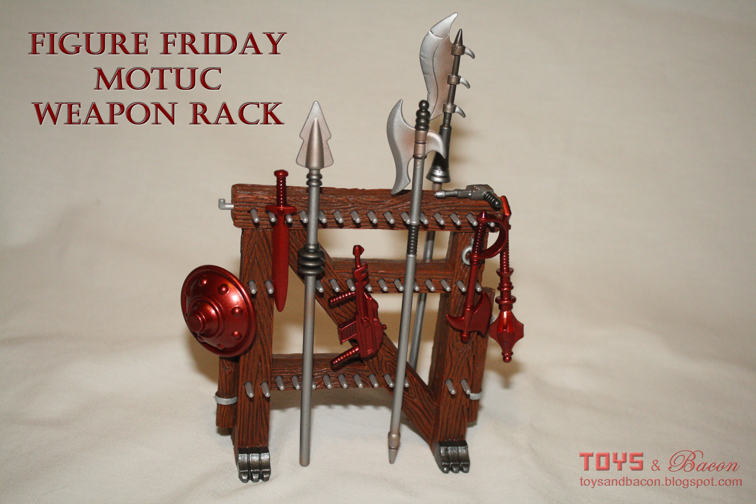Toys and Bacon: Figure Friday: MOTUC Weapon Rack