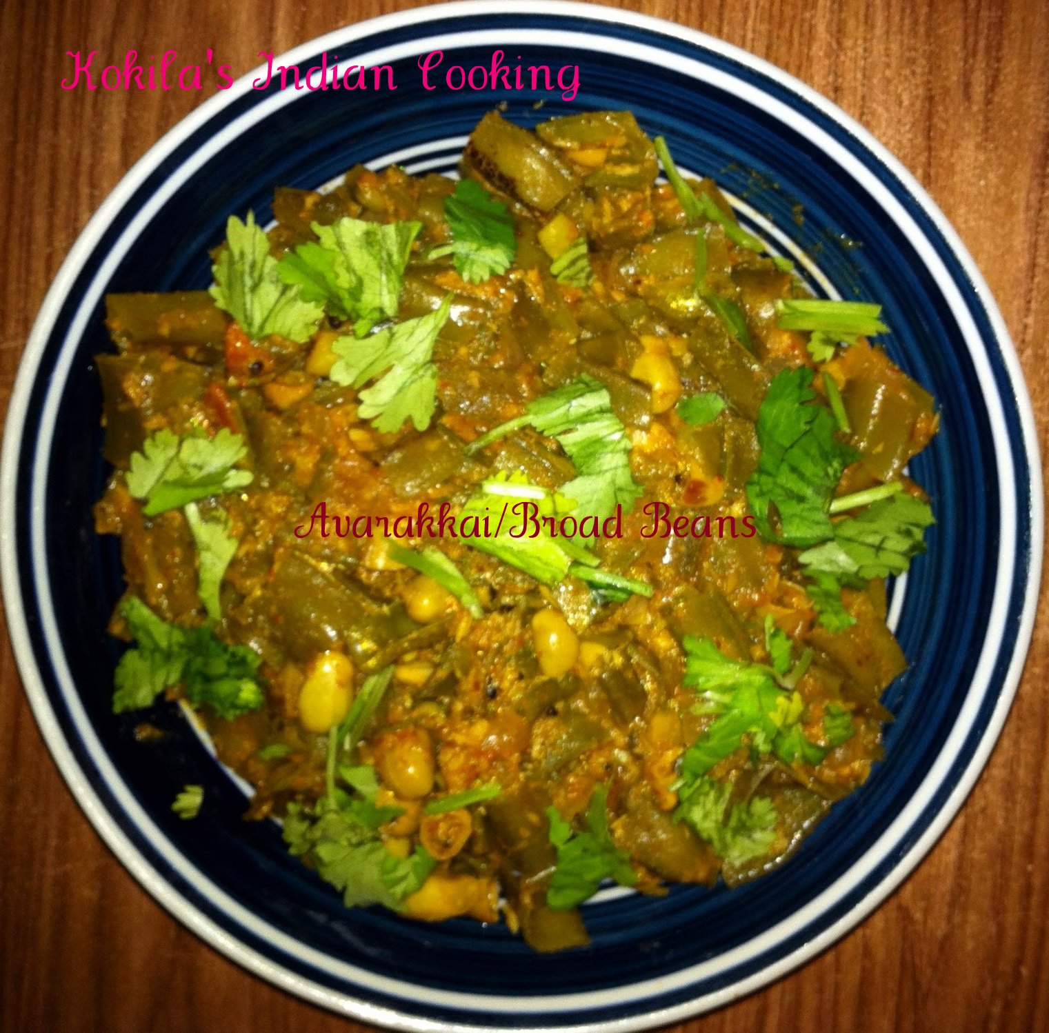 Foodies Nest: AVARAKKAI PORIYAL/BROAD BEANS PORIYAL