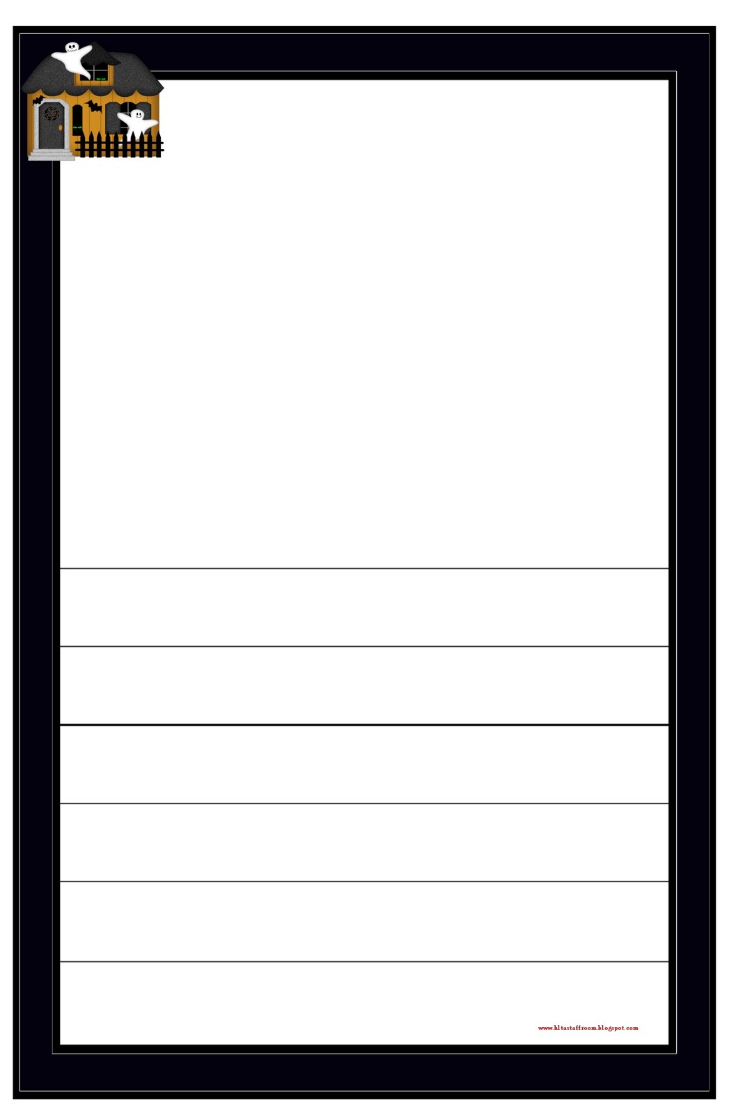 Debbie's Resource Cupboard: Halloween writing frames