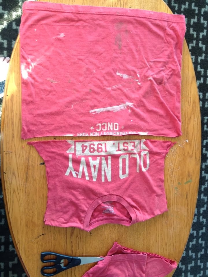 Home Sweet Hofmann: T-shirts to Cleaning Rags: Photo Tutorial