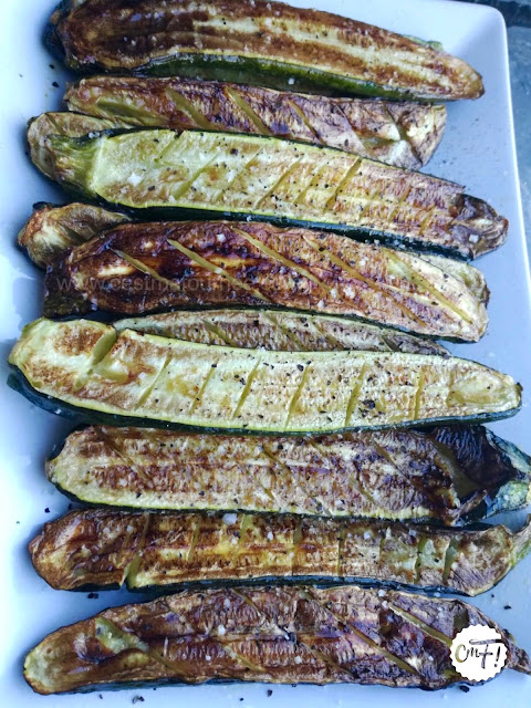 Salade de courgettes grillées inoubliable...