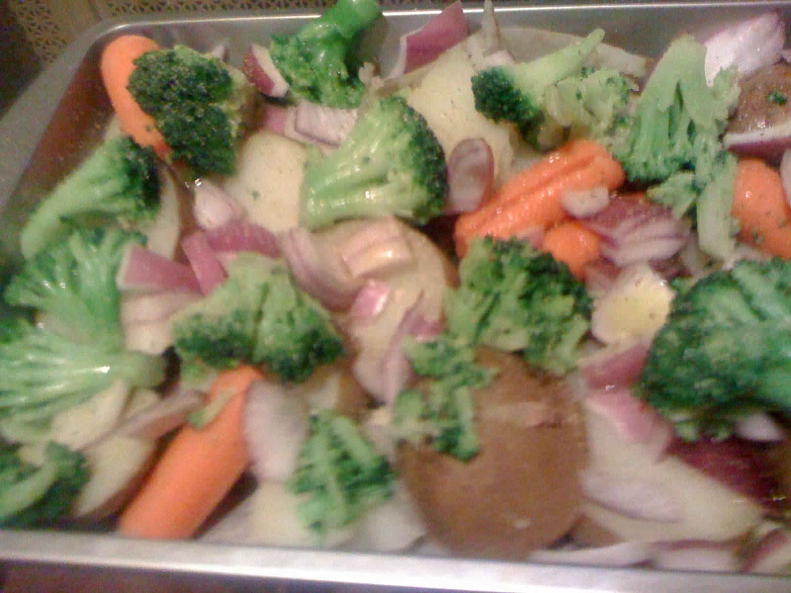 AfroVeganChick: Vegan Mofo Day 26: Baked Potatoes & Veggies With ...