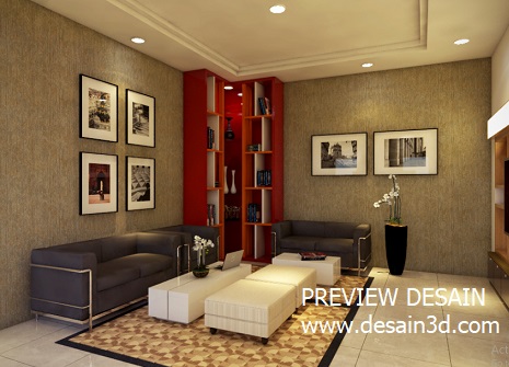 Design 3d Display Area Ruang Contempory - ARUSHA_BOOTH