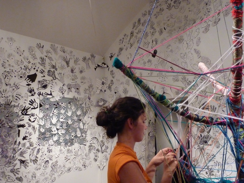 Flockworks: HANDS TO THE FUTURE...Children's Art Installation