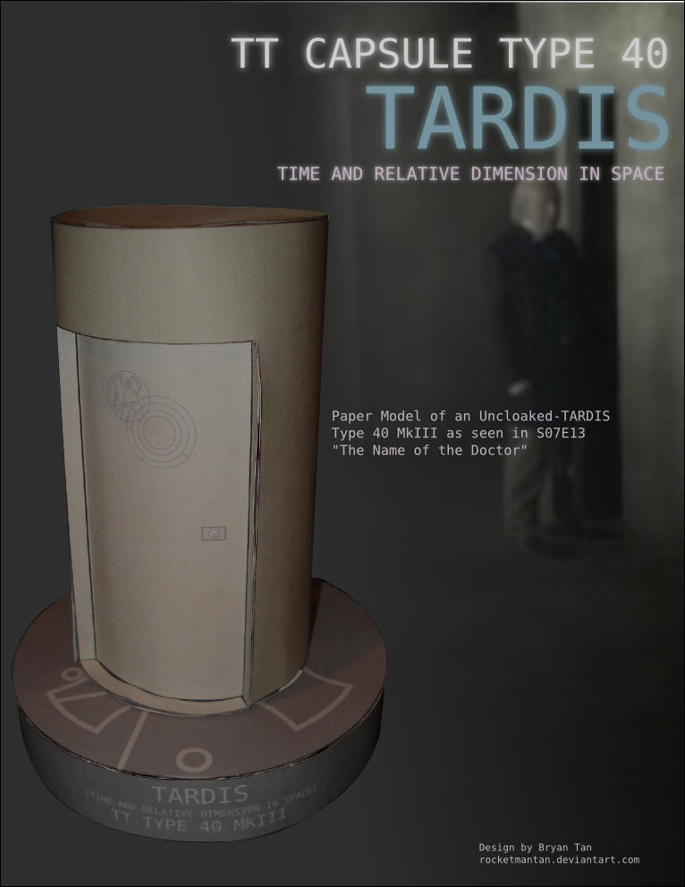 Doctor Who - Uncloaked TARDIS Papercraft | Papercraft Paradise ...