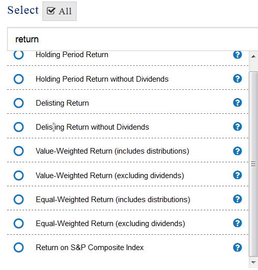 Databaser: on financial databases: Return data and market value in ...
