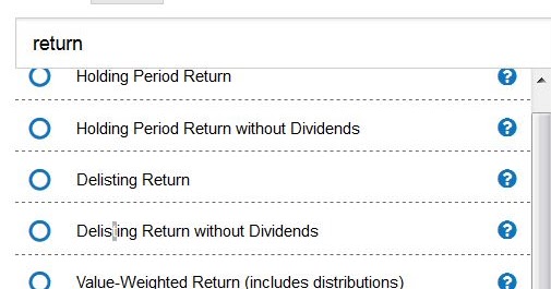 Databaser: on financial databases: Return data and market value in ...