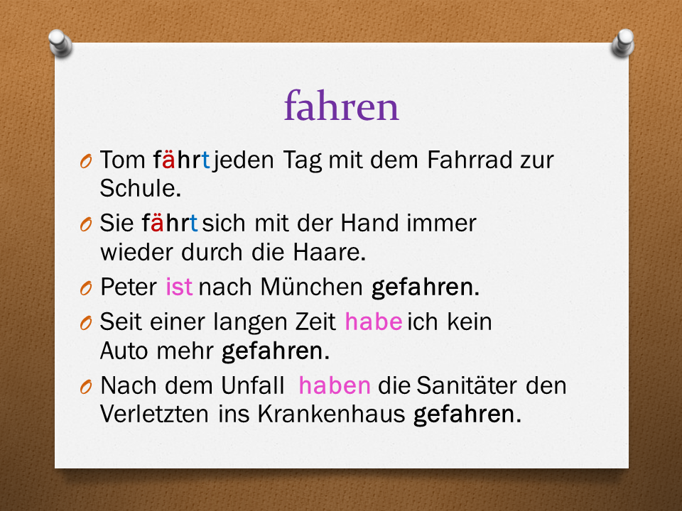 Free German: Deutsch lernen kostenlos: Das Verb der Woche: fahren