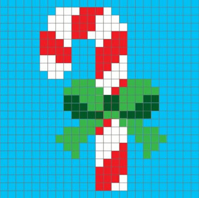 Fichas de Primaria: Cuadrículas de navidad