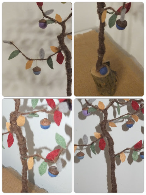 our Jewish little place: Wool tree decoration for Tu b'Shevat