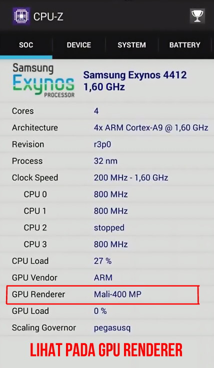 Cara mengetahui GPU Android - REVS MOD